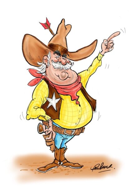 Cowboy - Paul Baker Cartoons and Caricatures