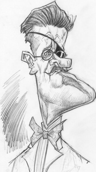 James Joyce - Paul Baker Cartoons and Caricatures