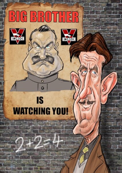 GEORGE ORWELL - Paul Baker Cartoons and Caricatures